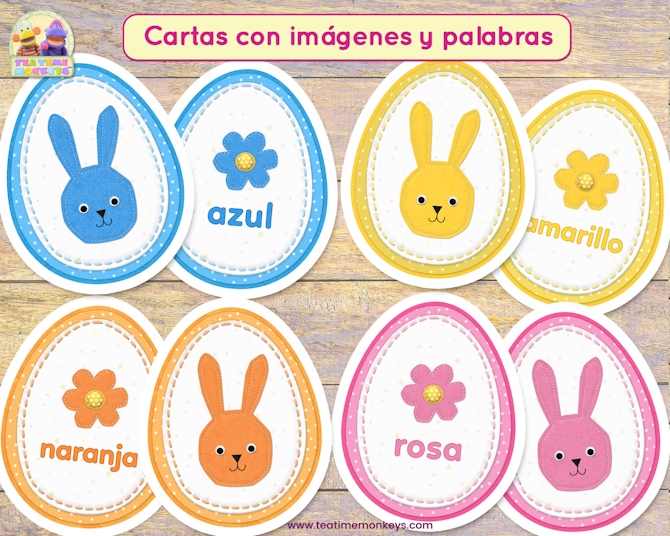 HUEVOS DE PASCUA: Colores, Números y Tamaños – Juego de Emparejar - Payhip