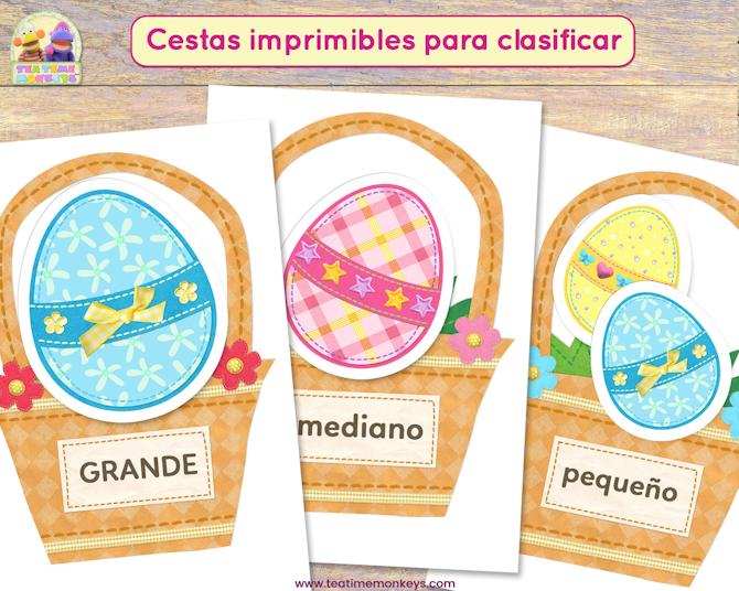 HUEVOS DE PASCUA: Colores, Números y Tamaños – Juego de Emparejar - Payhip