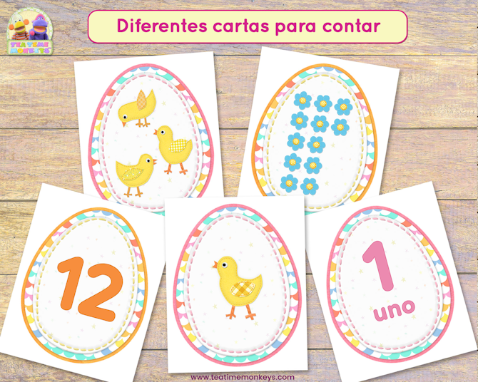 HUEVOS DE PASCUA: Colores, Números y Tamaños – Juego de Emparejar - Payhip