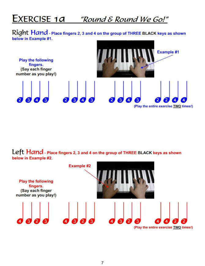 (eBook) Piano or Keyboard Finger Exercises & Introduction to Scales ...