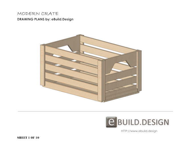 Crate Plans .PDF || 10 Sheets of Detailed Drawings || Wooden Create ...