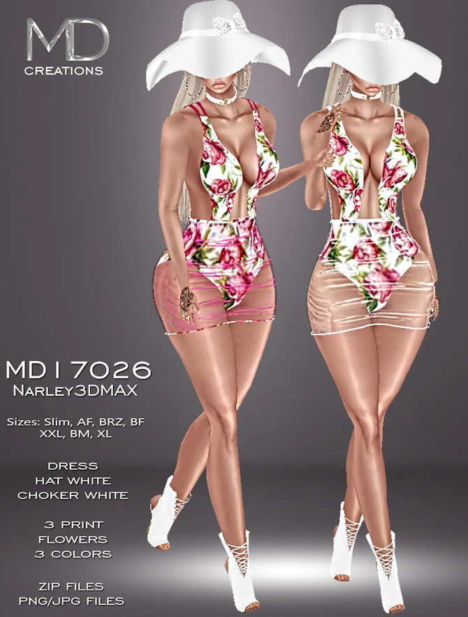 MD 17026 - Bodysuit and Plastic Skirt - IMVU - Texture - Payhip