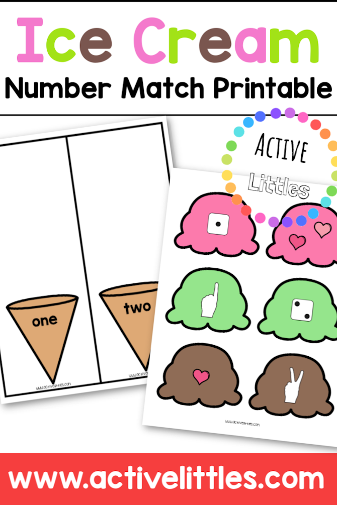 Ice Cream Number Match Printable - Payhip