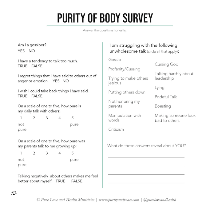 Purity + Maturity Workbook - Payhip