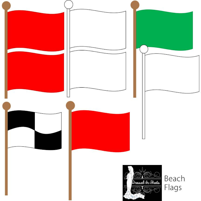 Beach Flags Clip Art - Payhip
