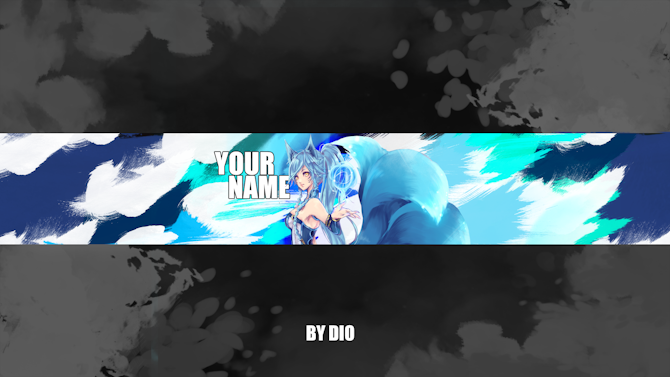 Template Banner Kitsune - Payhip