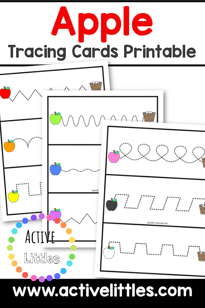 Apple Tracing Cards Printable - Active Littles - Payhip