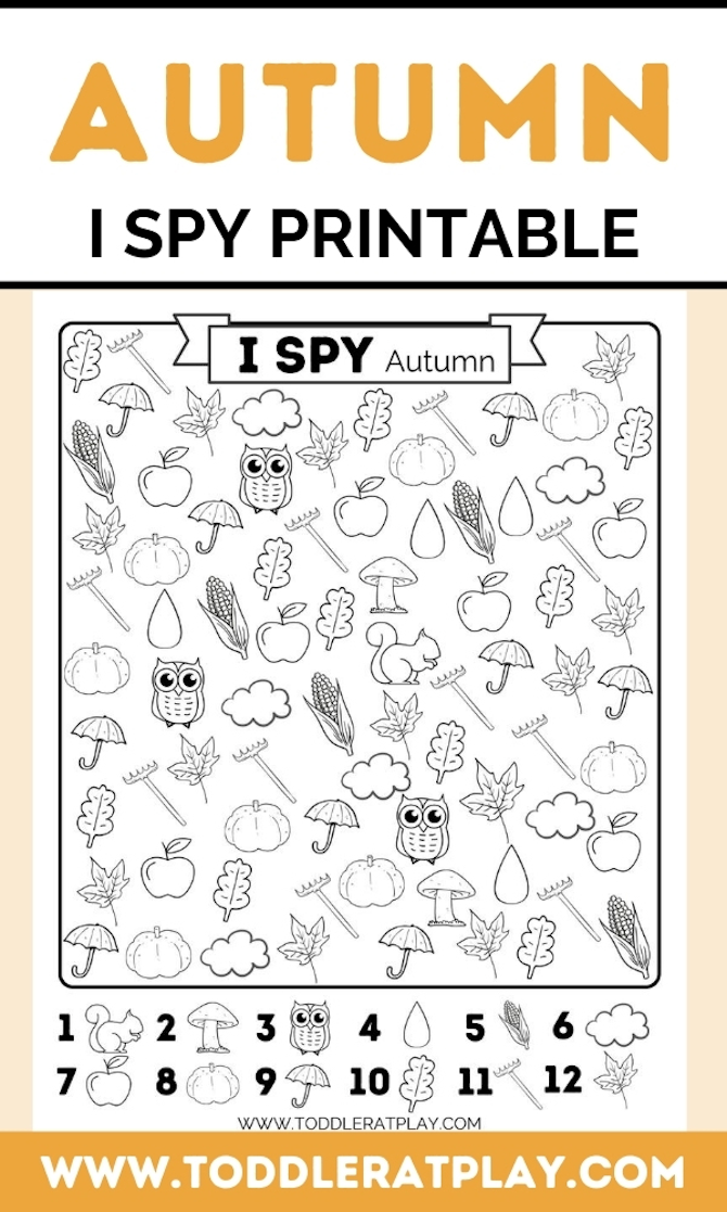 Autumn I Spy Printable - Payhip