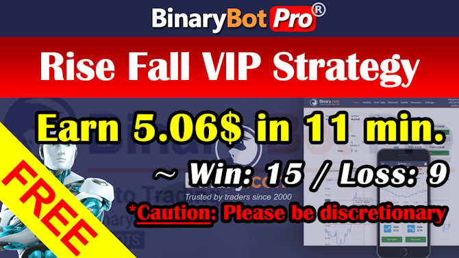 [Binary Bot Pro] Rise Fall VIP Strategy (22-Sep-2020) - Payhip