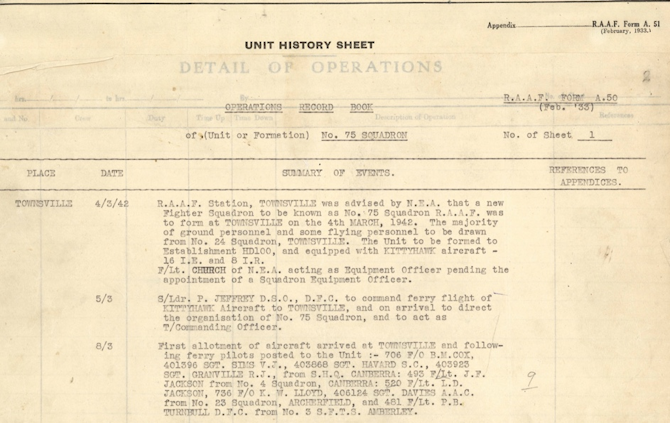RAAF Operations Record Book and Unit History Sheet records - Payhip