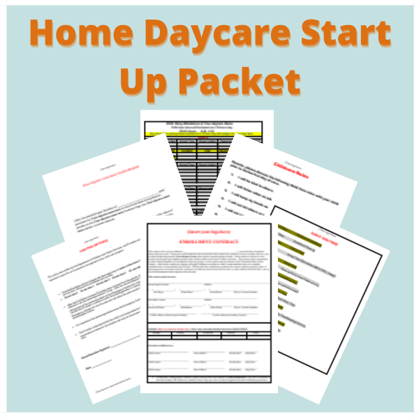Home Daycare Start Up Packet - Payhip