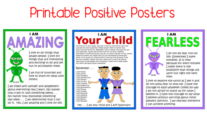 72 Kids Printable Positive Affirmation Posters - Payhip