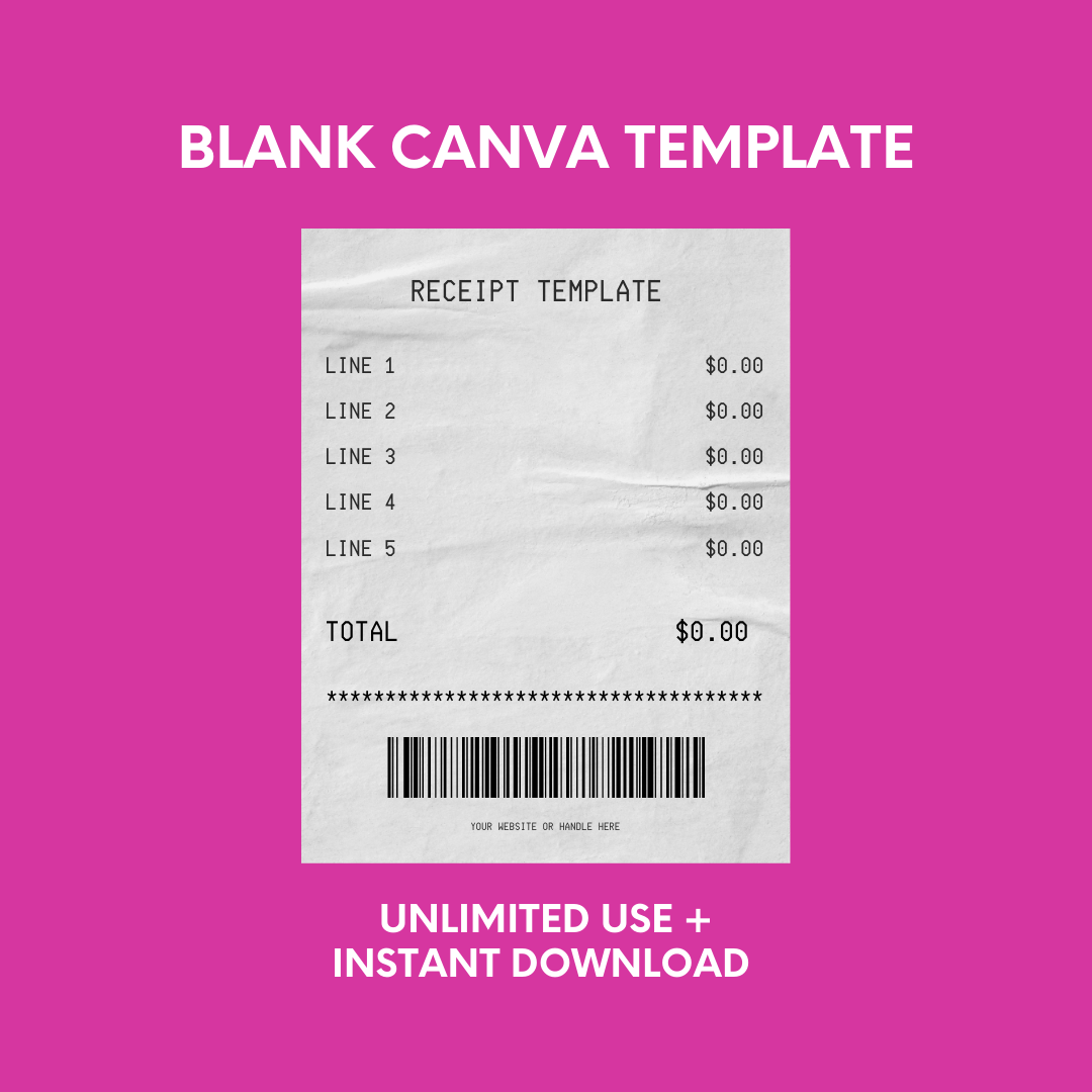 Canva Template Instagram Aesthetic Receipt Payhip Canva Template Instagram Aesthetic Receipt Payhip