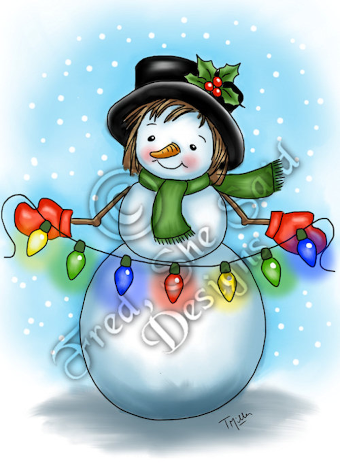 Snow Lady - Light Up Your Holidays DIGI & COL - Payhip