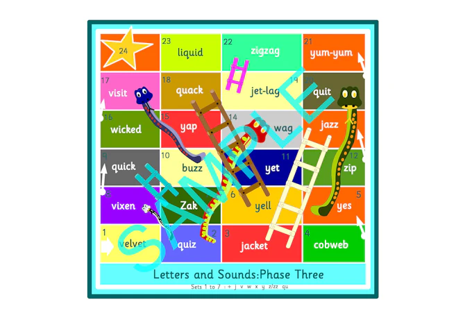 Phonics Snakes And Ladders